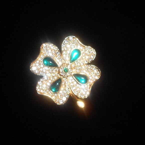 Monet | Jewelry | Monet Gripoix Type 4 Leaf Clover Brooch | Poshmark